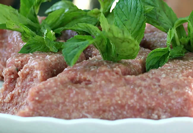 Le Kibbé Nayé est un régal de tartare